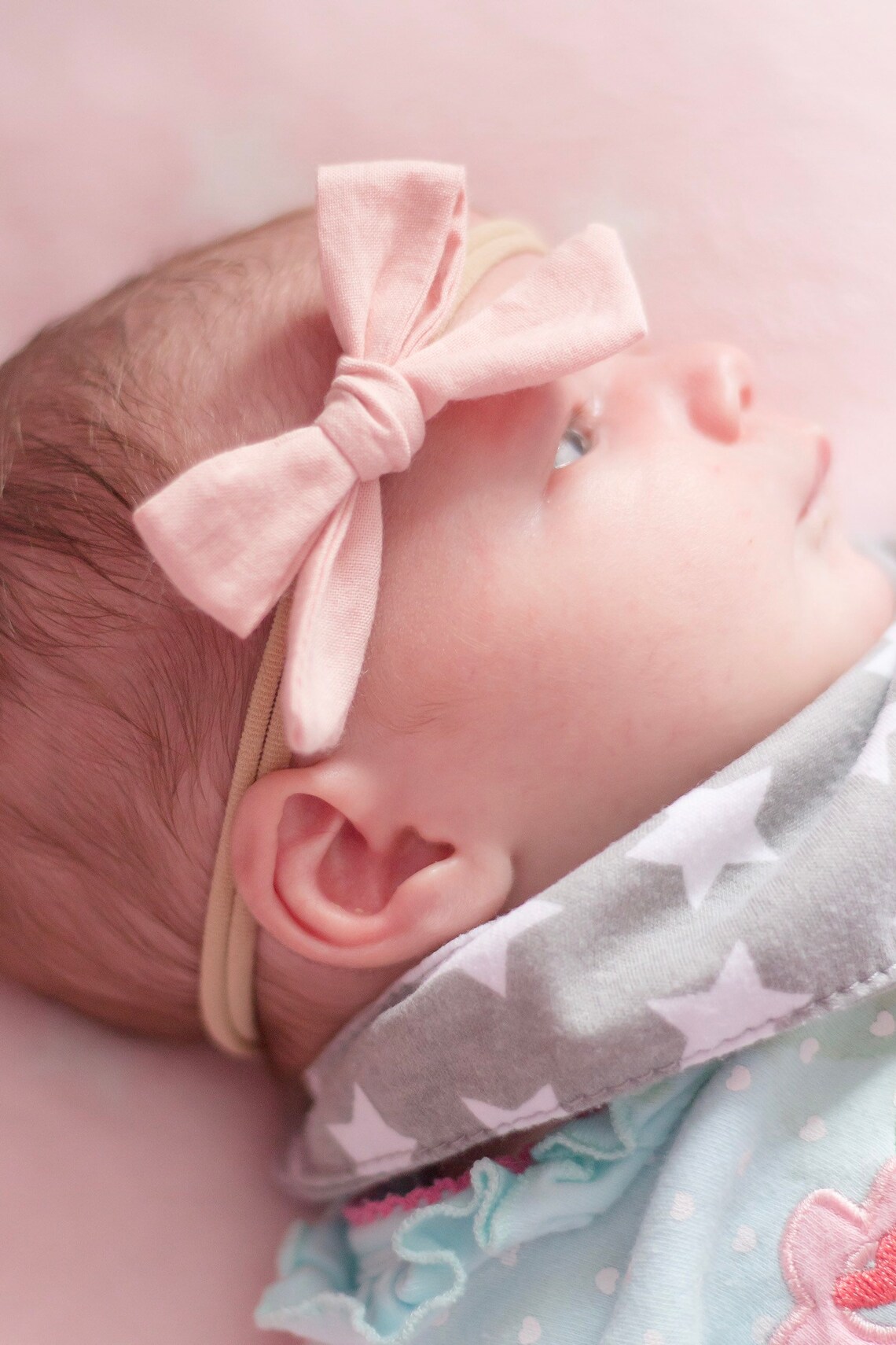 Blush Pink Baby Girl Headband | Etsy