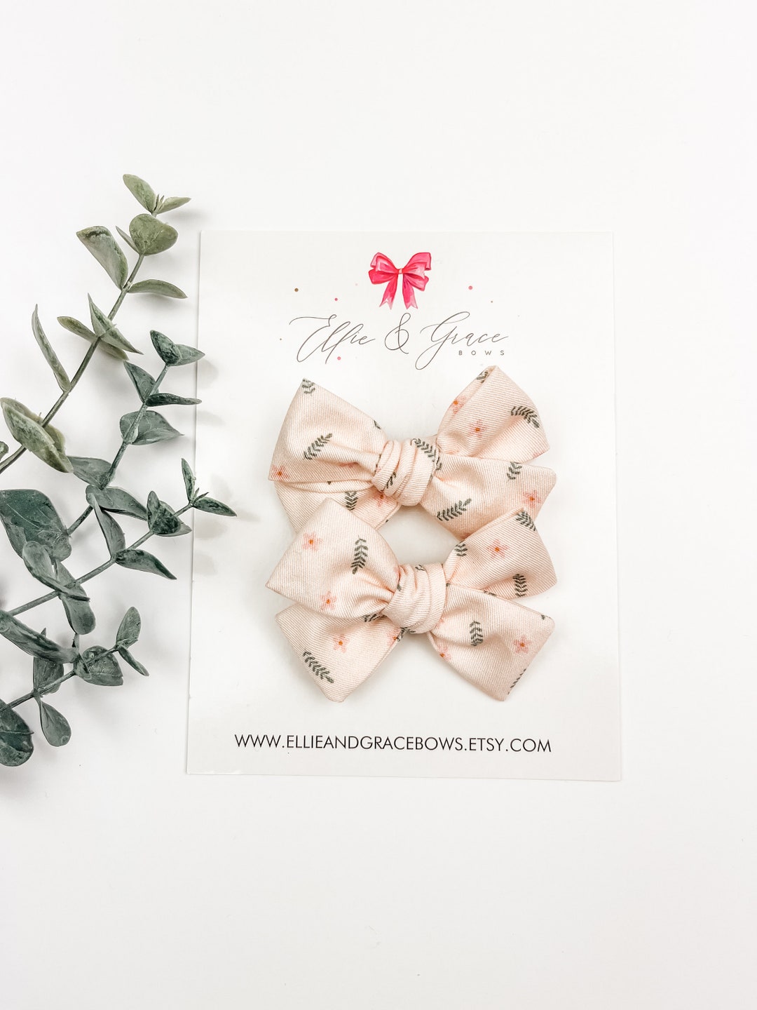 Spring Pigtail Bow Set - Toddler Girl Hair Bows - 3 Inch Baby Bows - Etsy