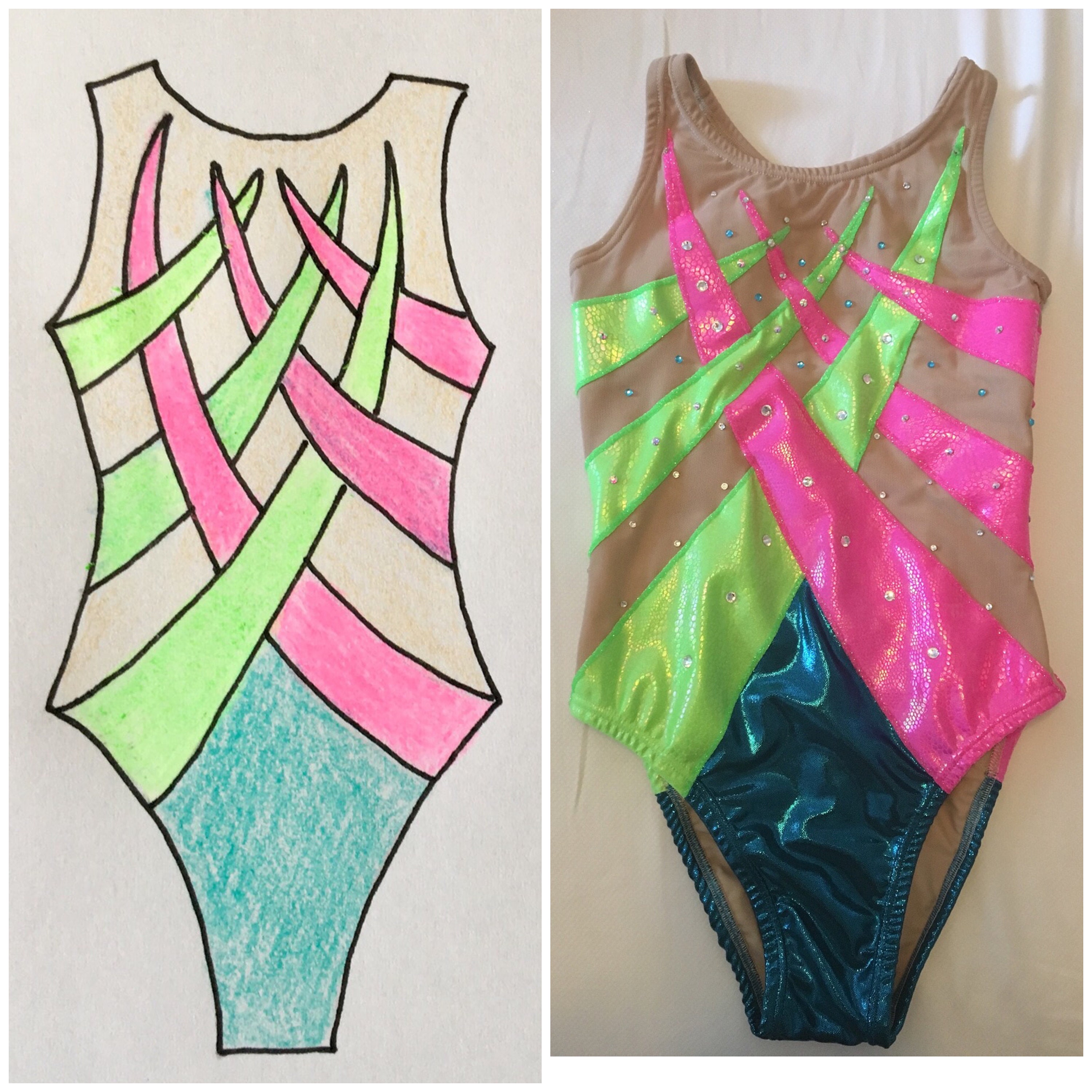 Design | Drawing Concept | Synchronized Swimming Costume | Custom Made ...