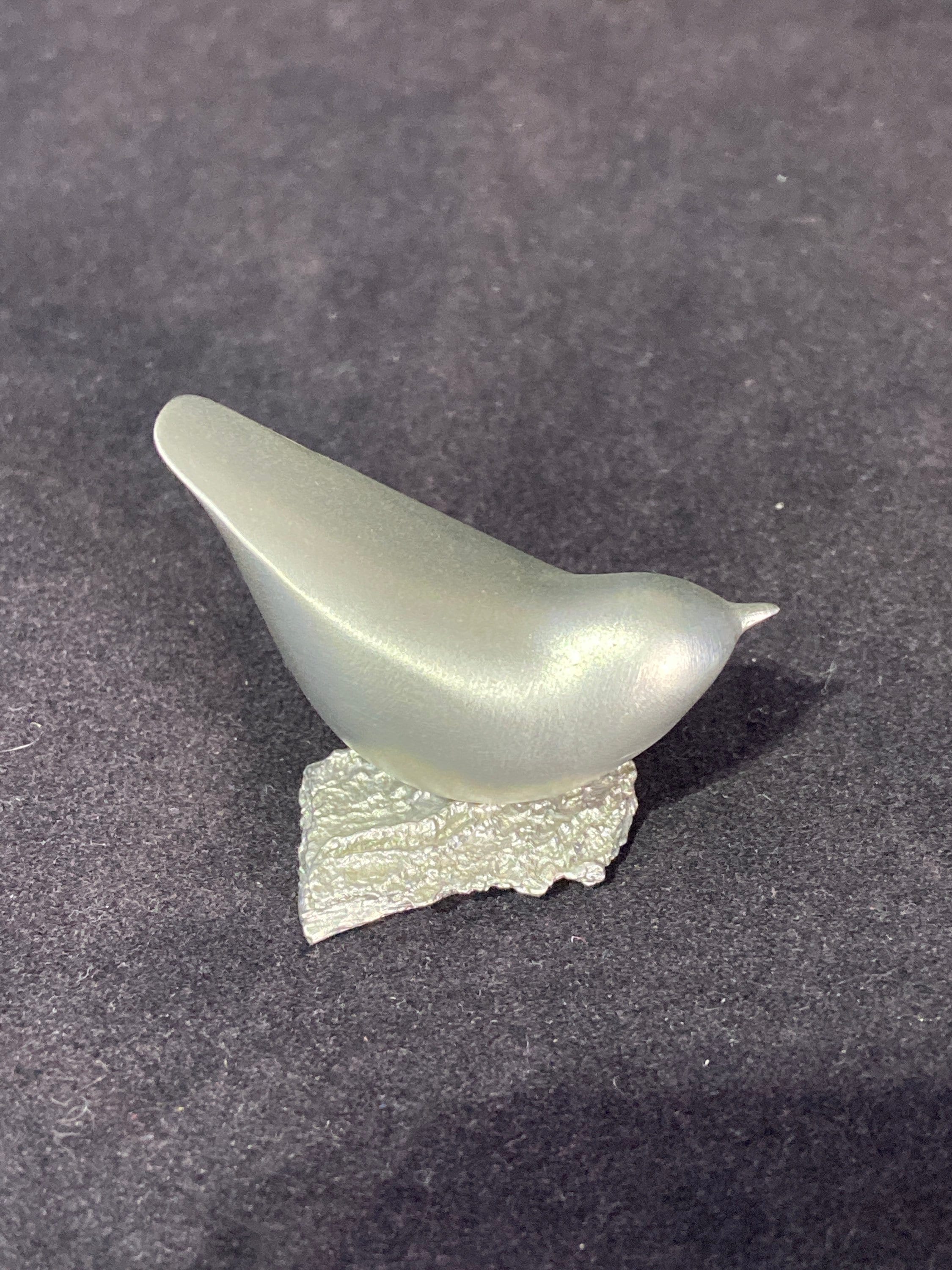 Pewter Bird Figurines, Nuthatch, Kingfisher and Heron Bird Statues ...