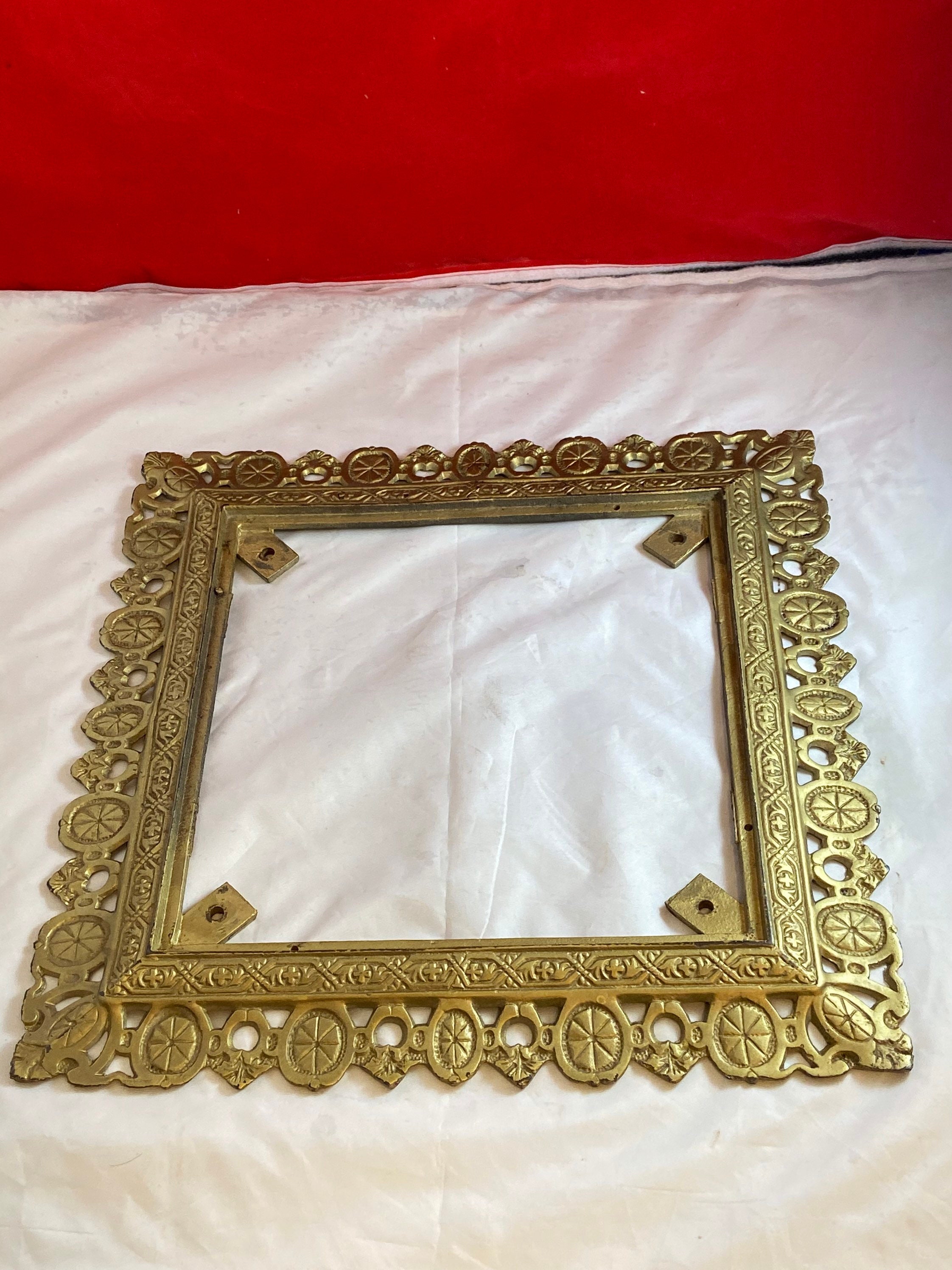 Antique Cast Iron Metal Picture Frame Ornate Metal Frame | Etsy