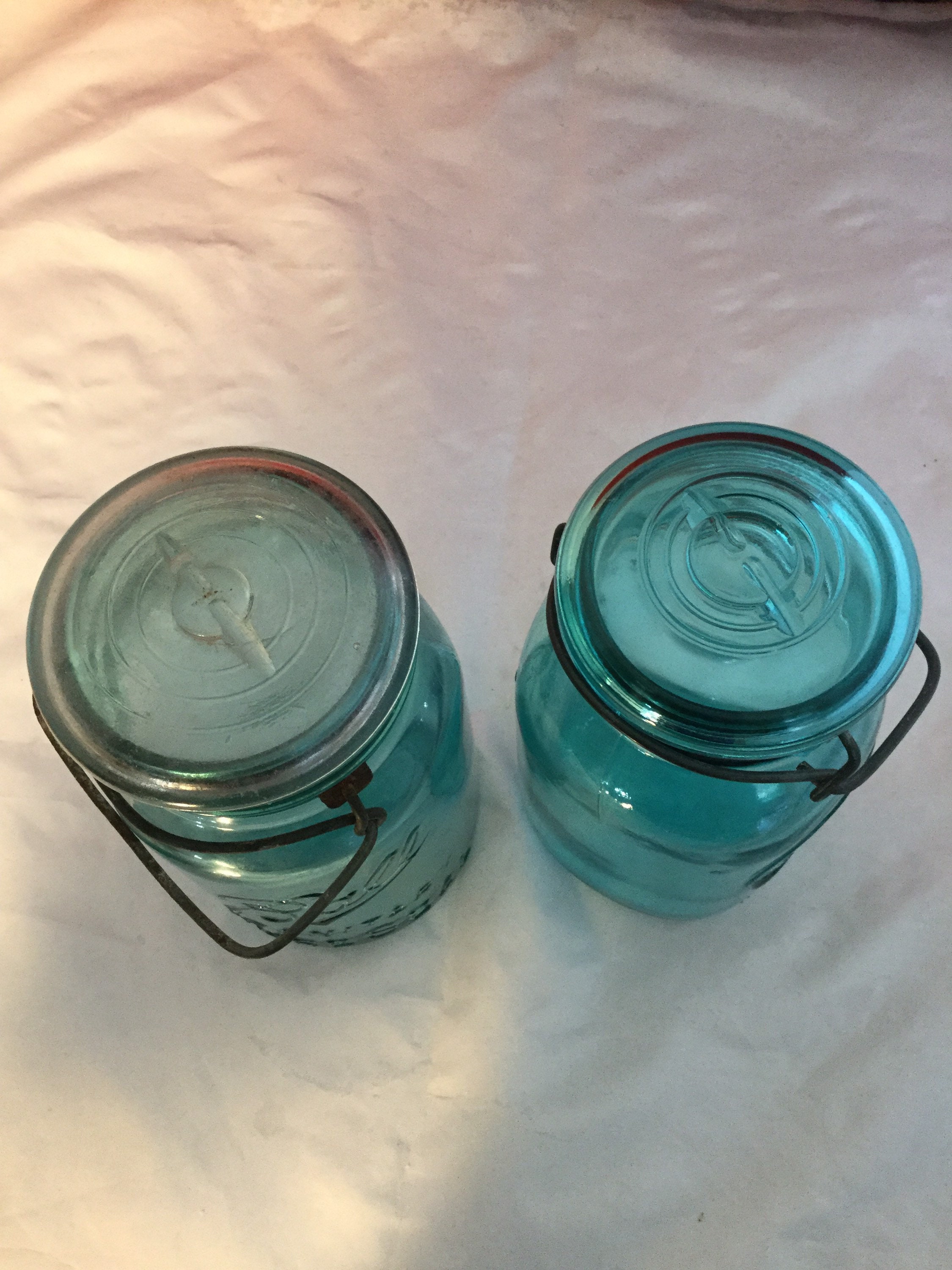 Vintage Blue Ball Jars Canning Jars With Wire Closure and - Etsy