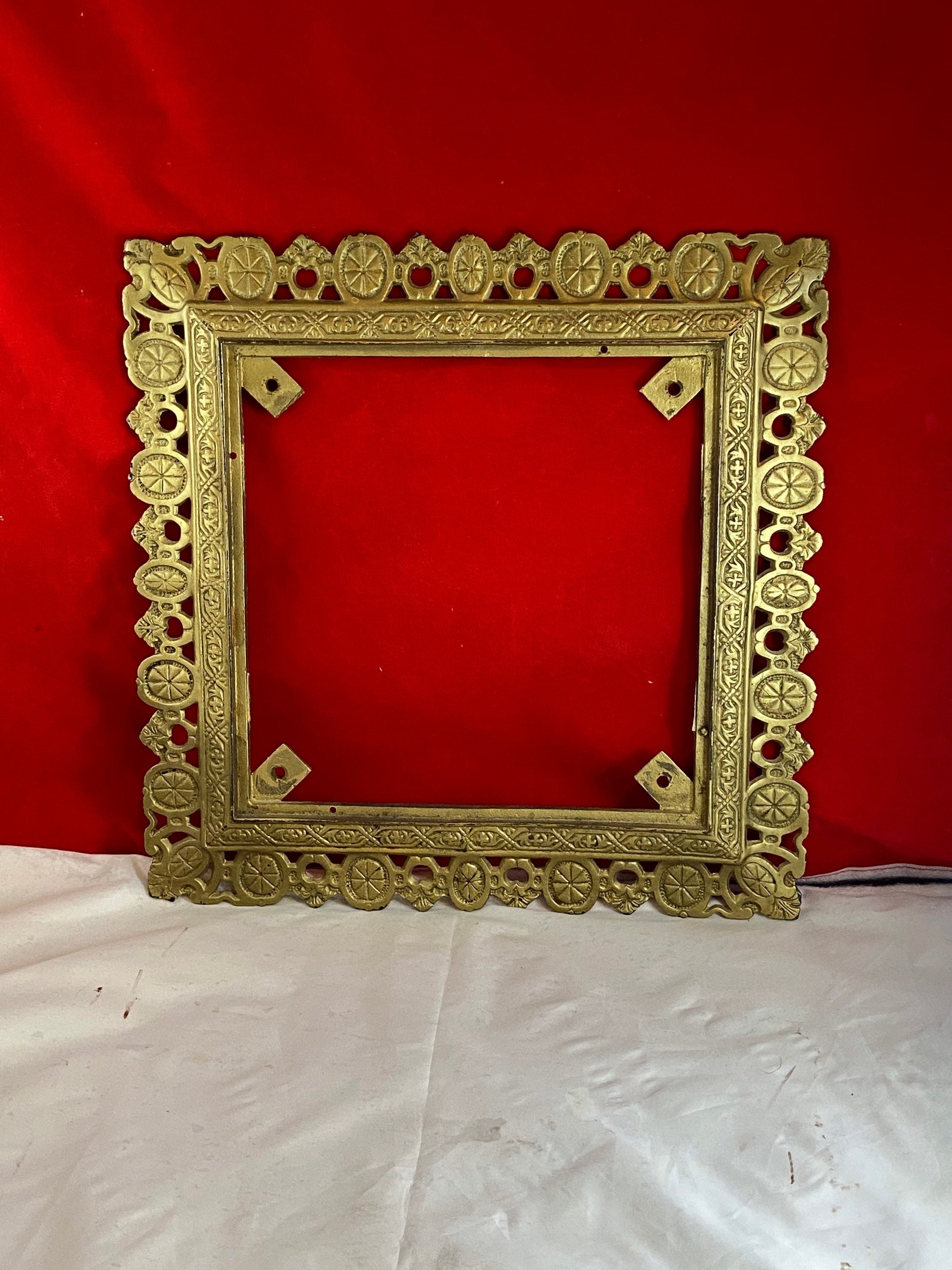 Antique Cast Iron Metal Picture Frame Ornate Metal Frame | Etsy