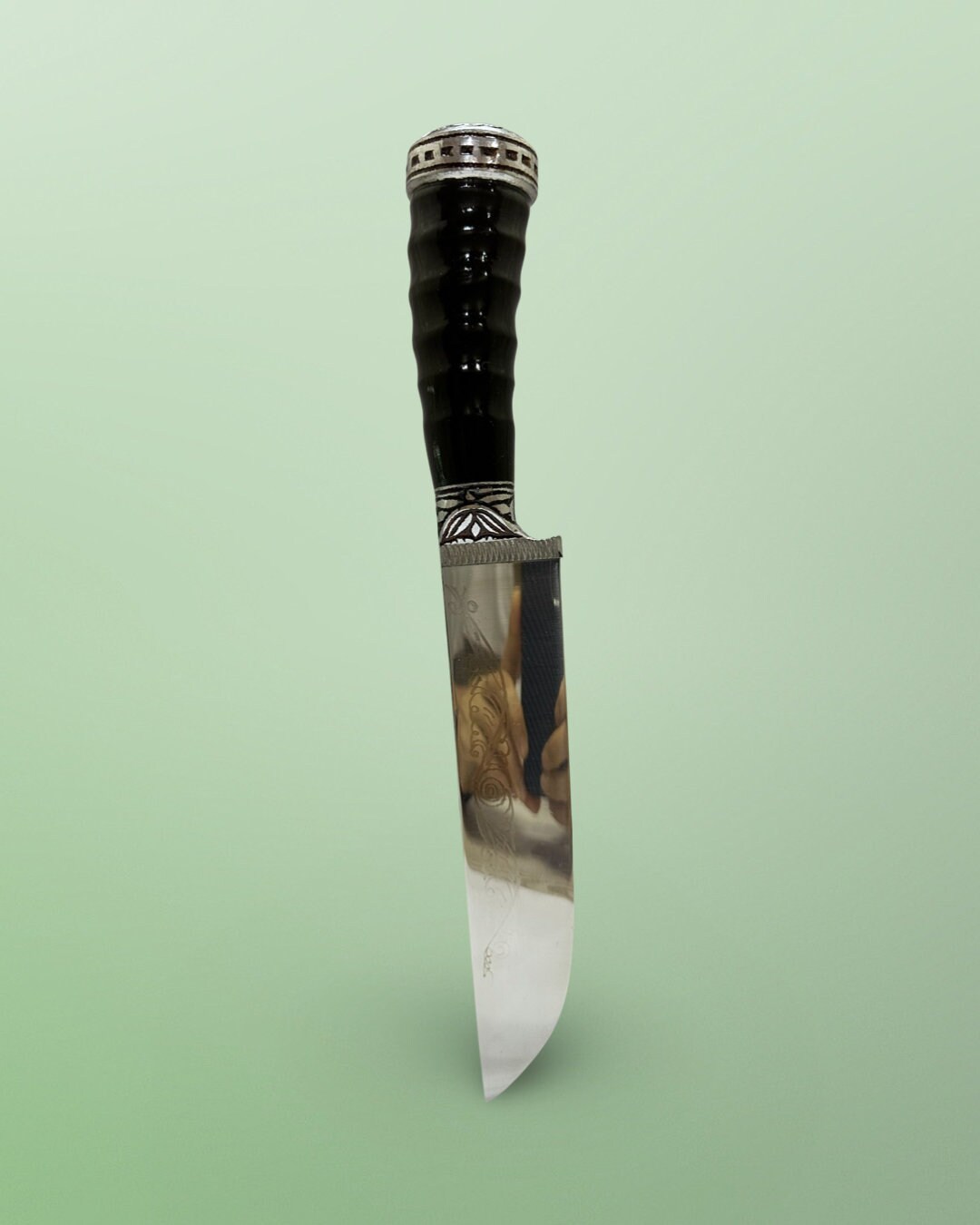 Uzbek National Knife, Chust With Case, Uzbek Pichoq, Leather Sheath ...