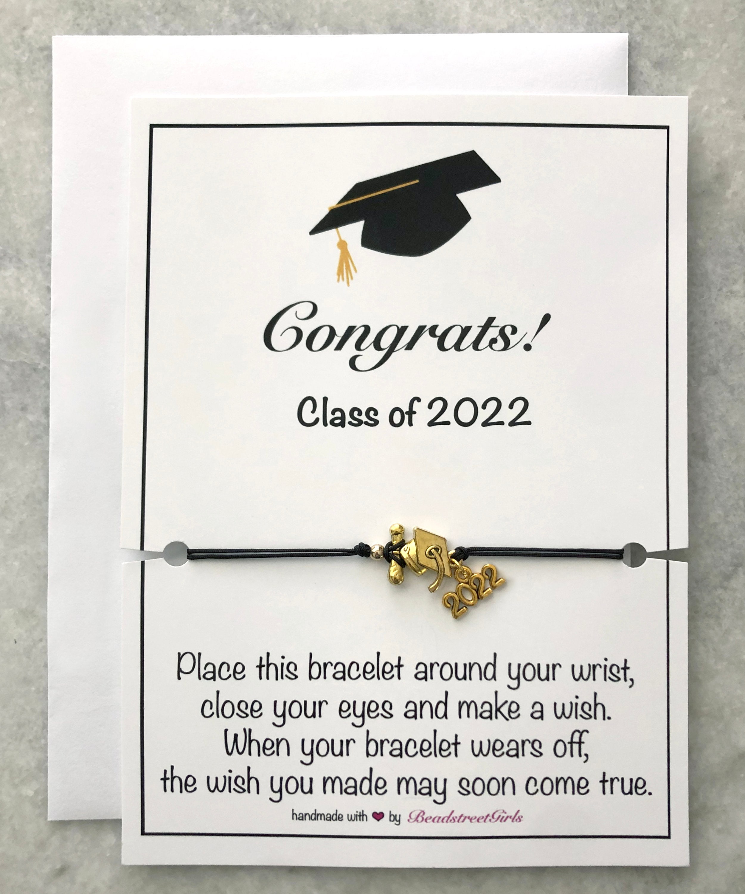 Graduation Bracelet and Keepsake Graduation Gift for Her Cap Charm ...