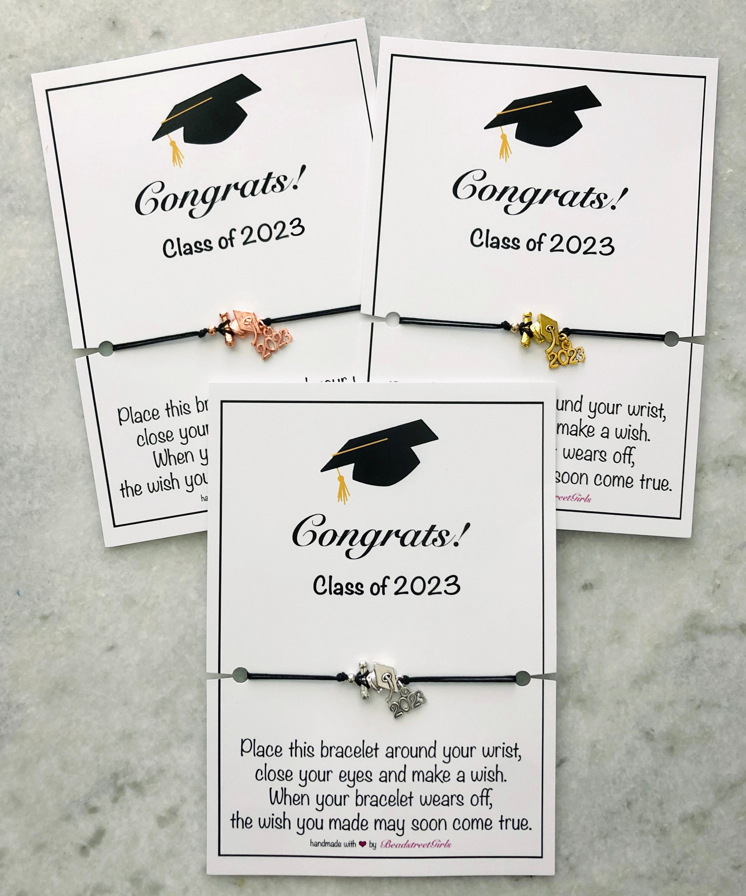 Graduation Bracelet and Keepsake Graduation Gift for Her Cap Charm ...