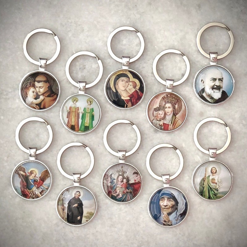 St Anthony Keychain - Etsy