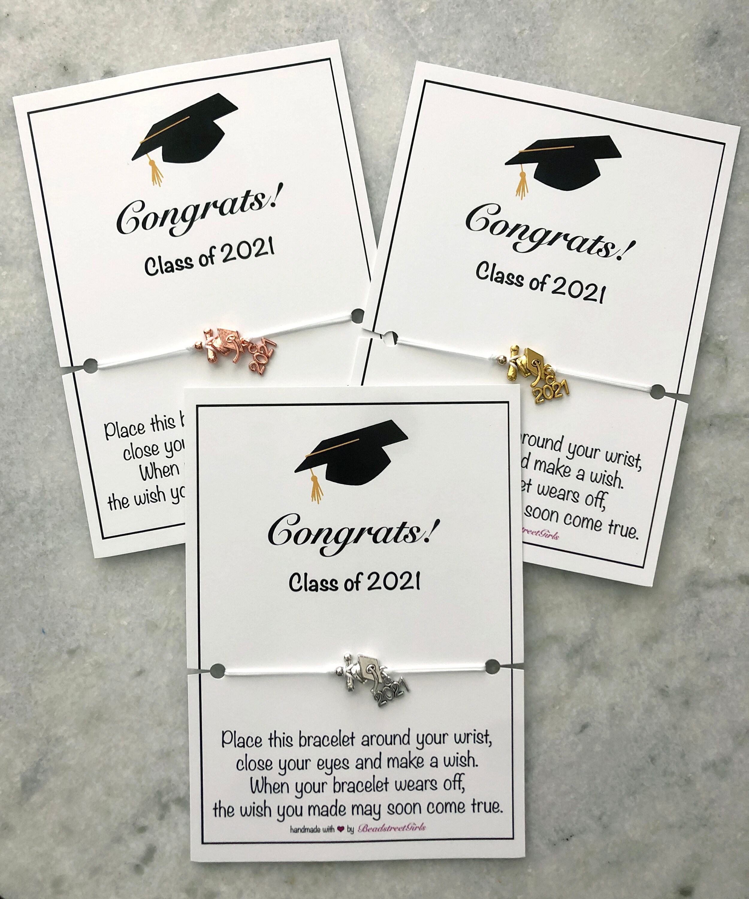 Graduation Bracelet and Keepsake Graduation Gift for Her Cap Charm ...