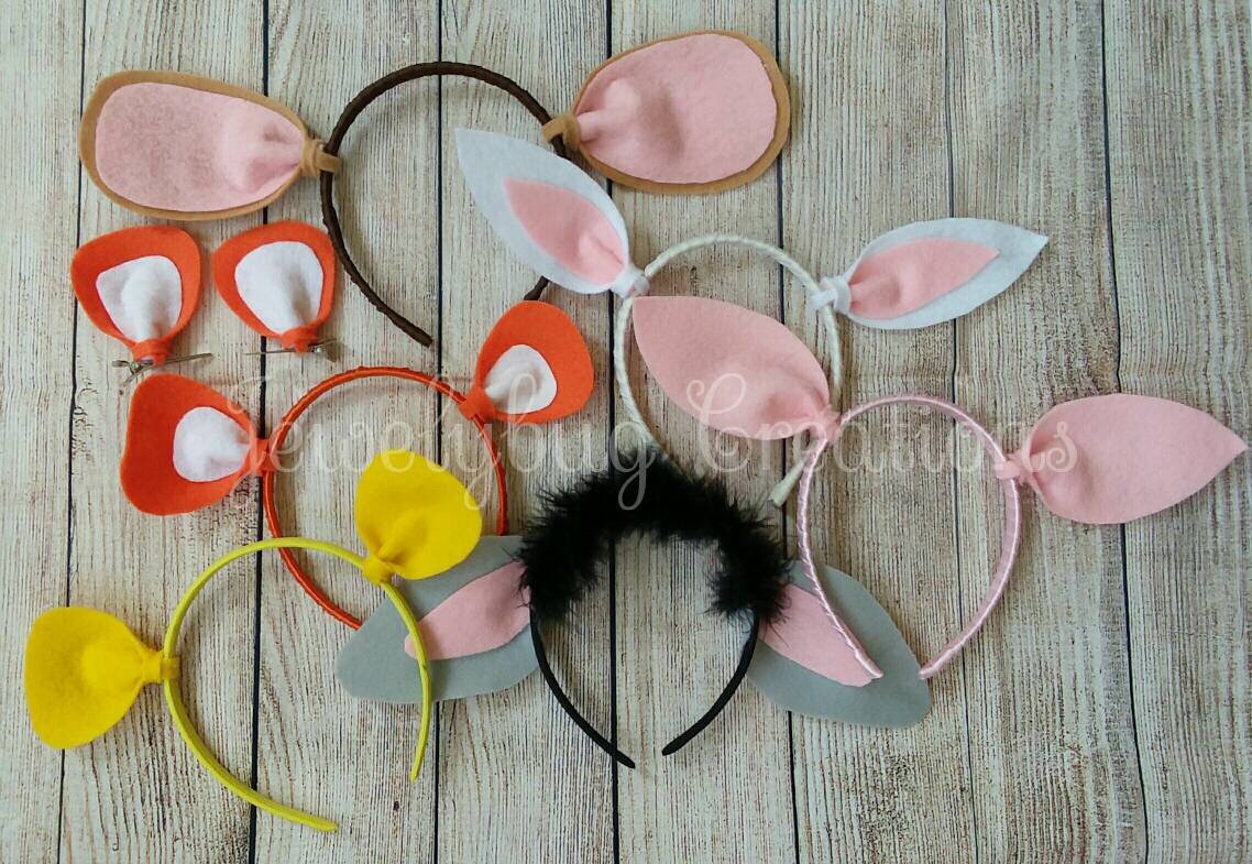 Piglet Eeyore Tigger Kangaroo Rabbit and Pooh Ears Comes | Etsy