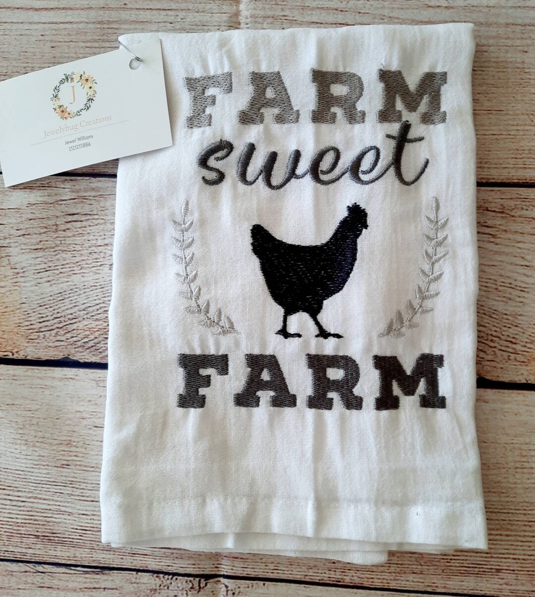 Farm Theme Embroidered Towel. Farm House Towel. Farm Theme Kitchen ...