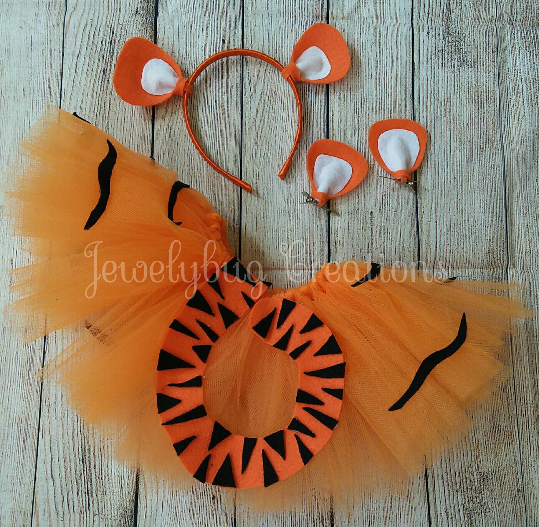 Tiger Tutu and Ear Costume. Tigger Costume. Tigger Ears. | Etsy