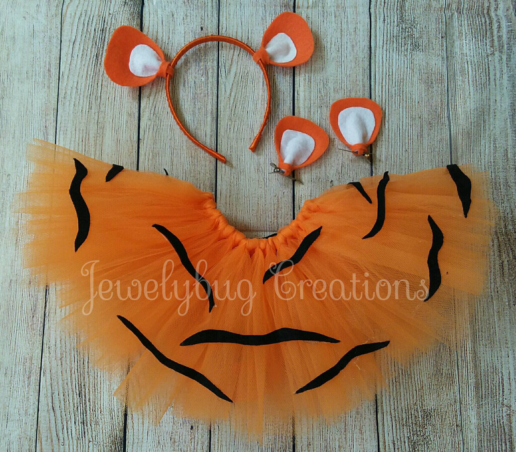 Tiger Tutu and Ear Costume. Tigger Costume. Tigger Ears. | Etsy