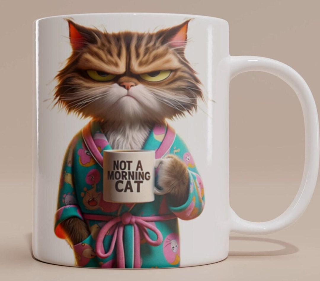 Funny Cat Mug, Cat Lover Gift, Gift for Him, Cute Cat Mug, Cat Mug ...