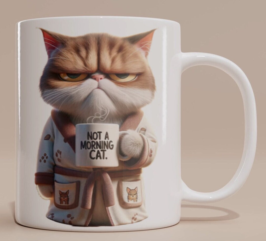 Funny Cat Mug, Cat Lover Gift, Gift for Him, Cute Cat Mug, Cat Mug ...