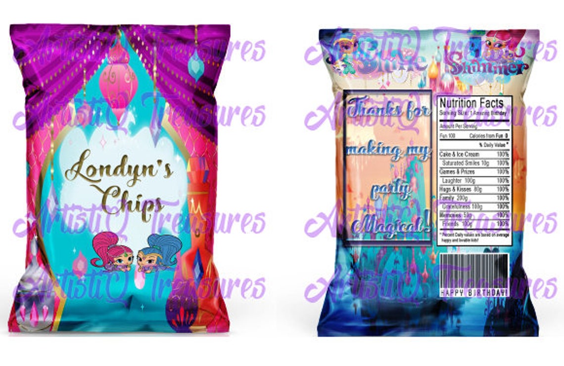 Custom Chip Bags - Etsy