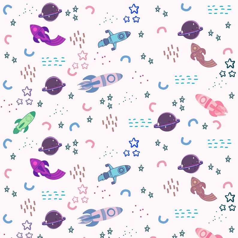 Space Seamless Digital Download Outer Space Pattern - Etsy
