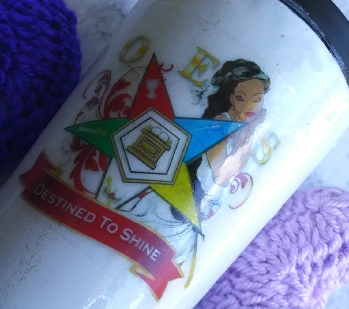 12oz OES Stainless Steel Tumbler White Glitter Tumbler Organizational ...