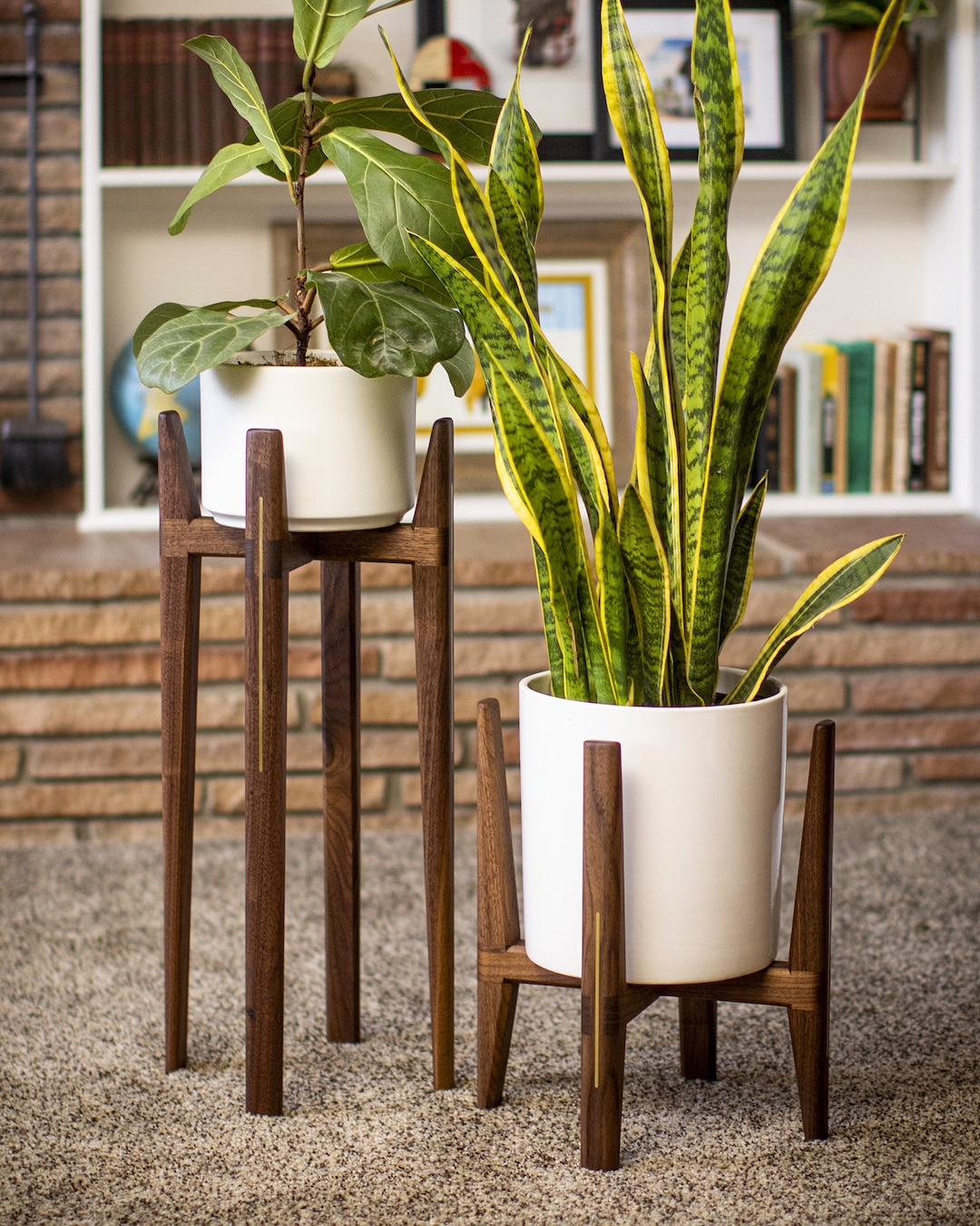 Zelo Plant Stand - Handcrafted Mid Century Modern Inspired Furniture ...