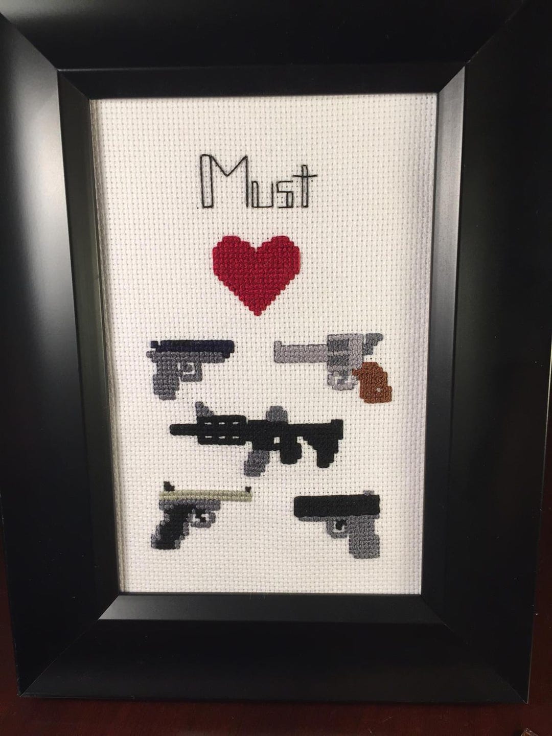 Must Love Guns Cross-stitch Pattern Digital Download Chart - Etsy