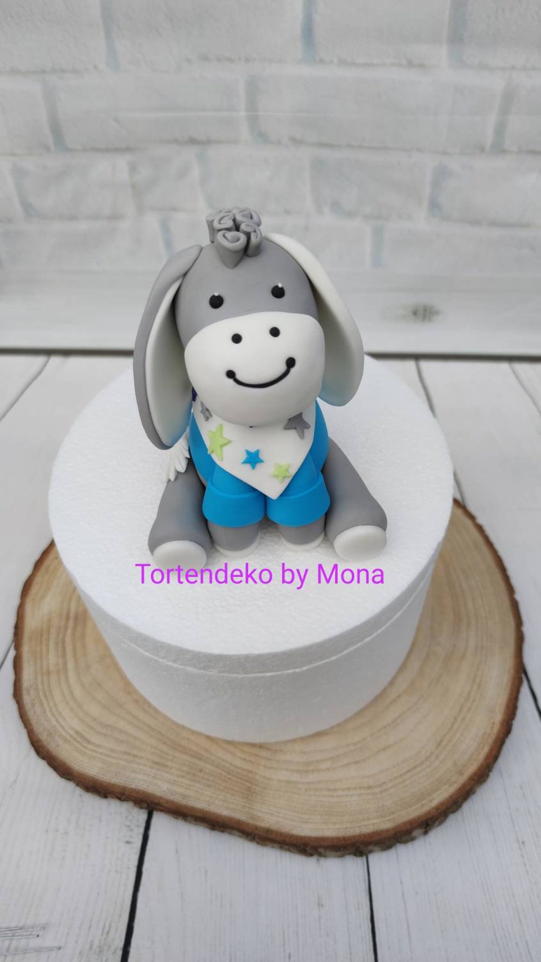 Cake Decoration Cake Topper Birthday Donkey Erikfondant Cake Decoration ...