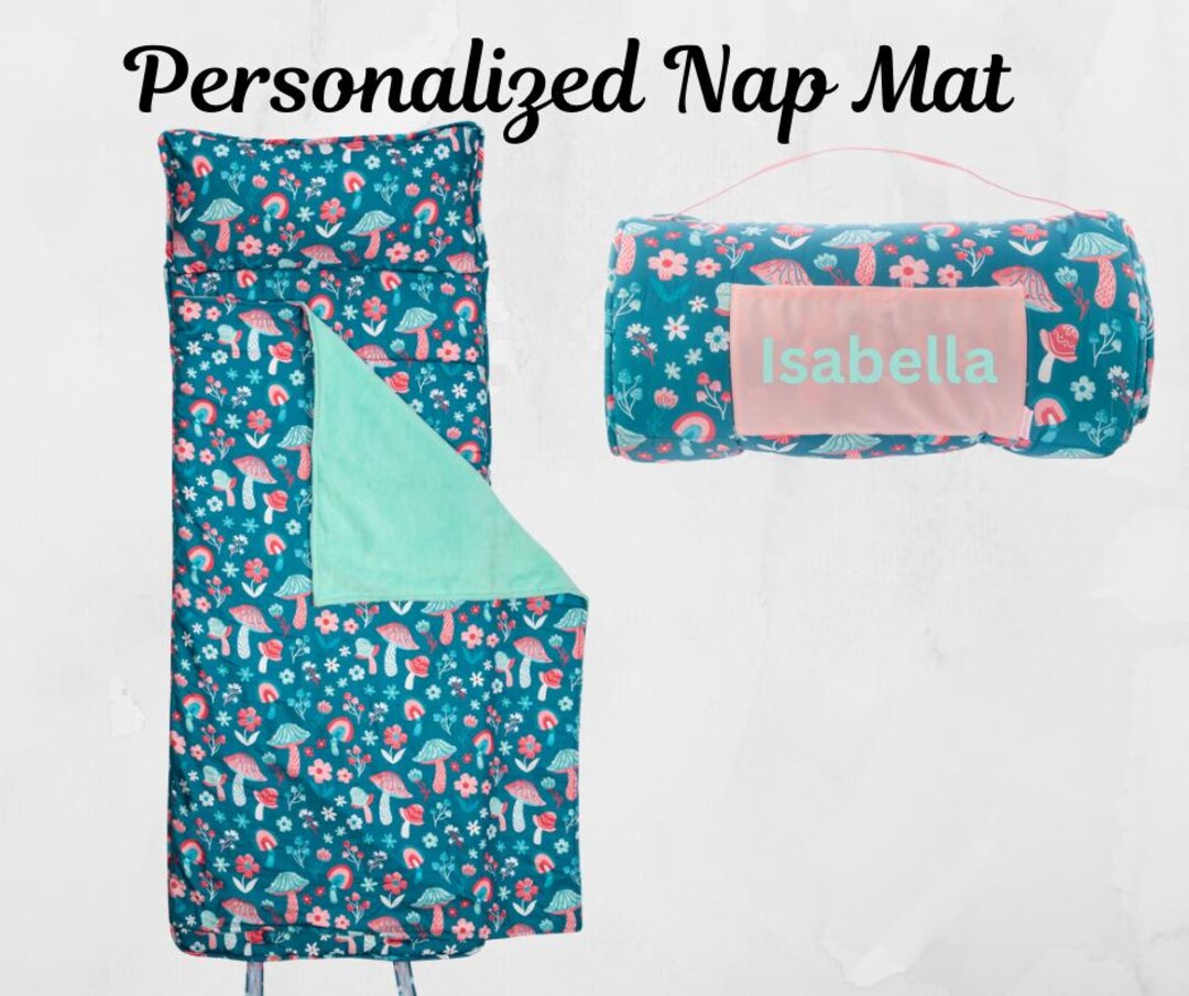 Personalized Toddler Nap Mat- Mushroom -stephen Joseph Nap Mat- Kids ...