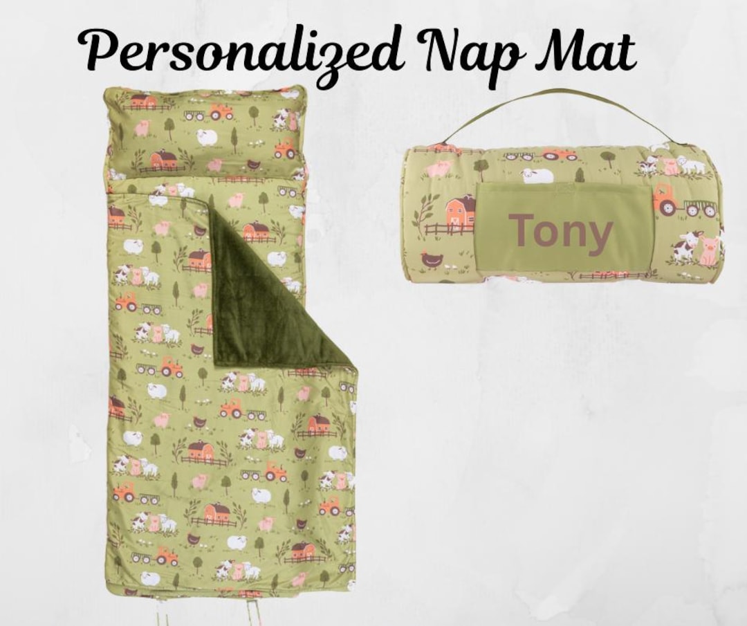 Personalized Toddler Nap Mat-farm-stephen Joseph Nap Mat- Boys Nap Mat ...