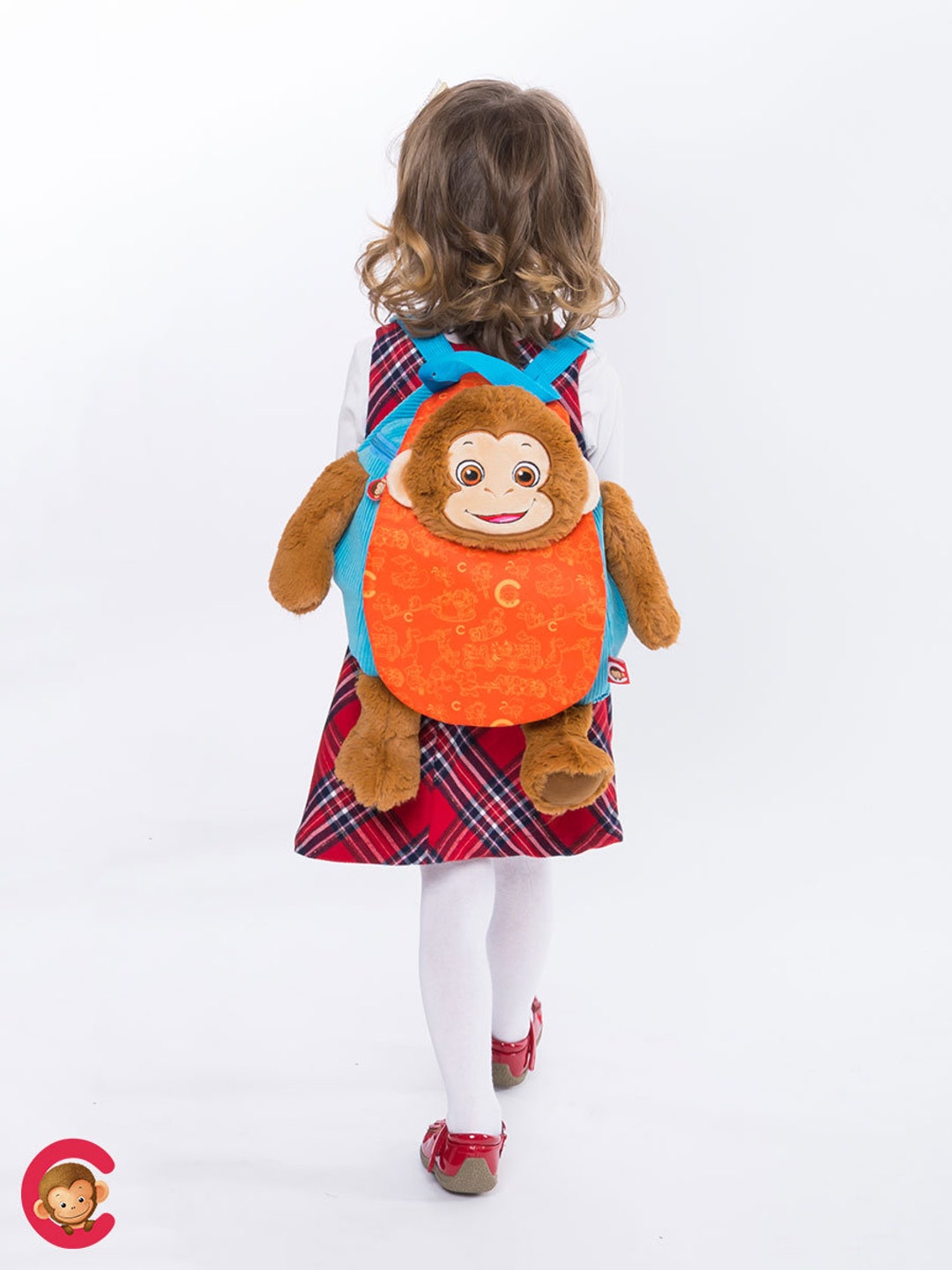 Monkey Personalized Backpack-cubbies-monogrammed Backpack-birthday Gift ...