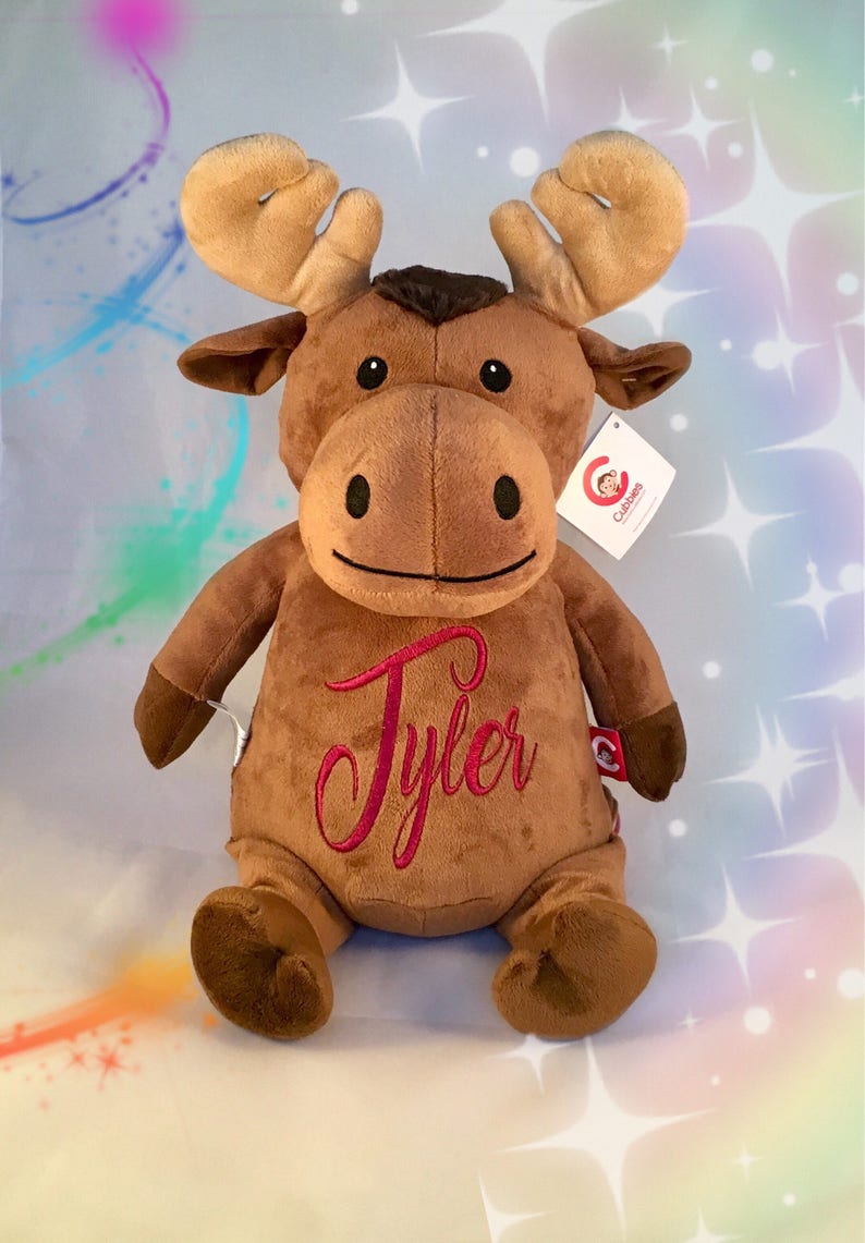 Personalized Stuffed Animal-Cubbies-Moose Stuffed | Etsy