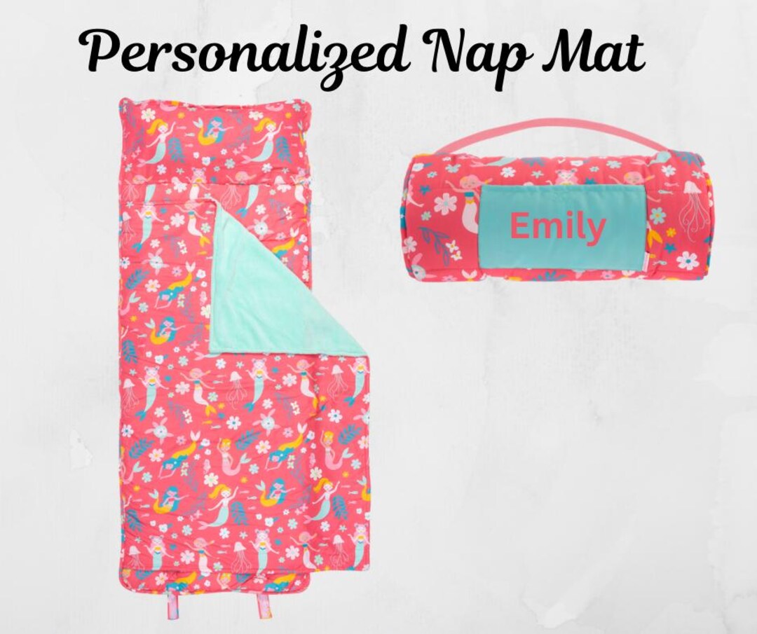 Personalized Toddler Nap Mat-pink Mermaid-stephen Joseph Nap Mat- Girls ...