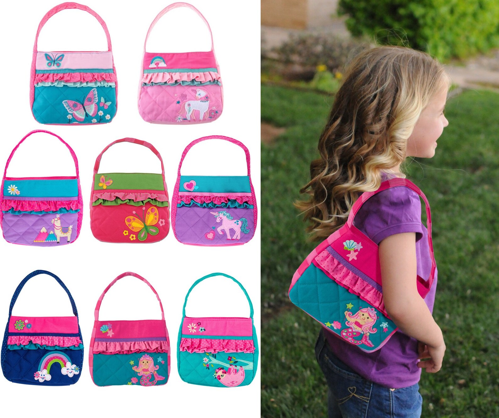 Personalized Girls Quilted Purse Toy Bag Stephen Joseph - Etsy