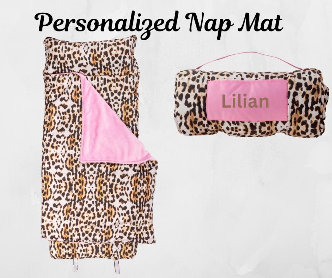 Personalized Toddler Nap Mat- Leopard -stephen Joseph Nap Mat- Kids Nap ...