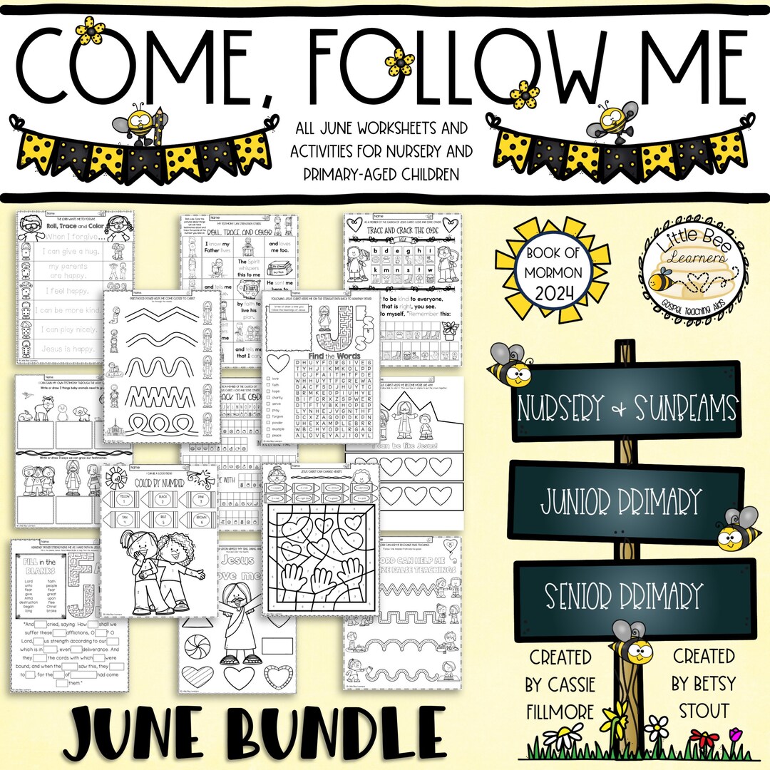 Come, Follow Me 2024 - June Bundle - Book of Mormon - Primary and ...