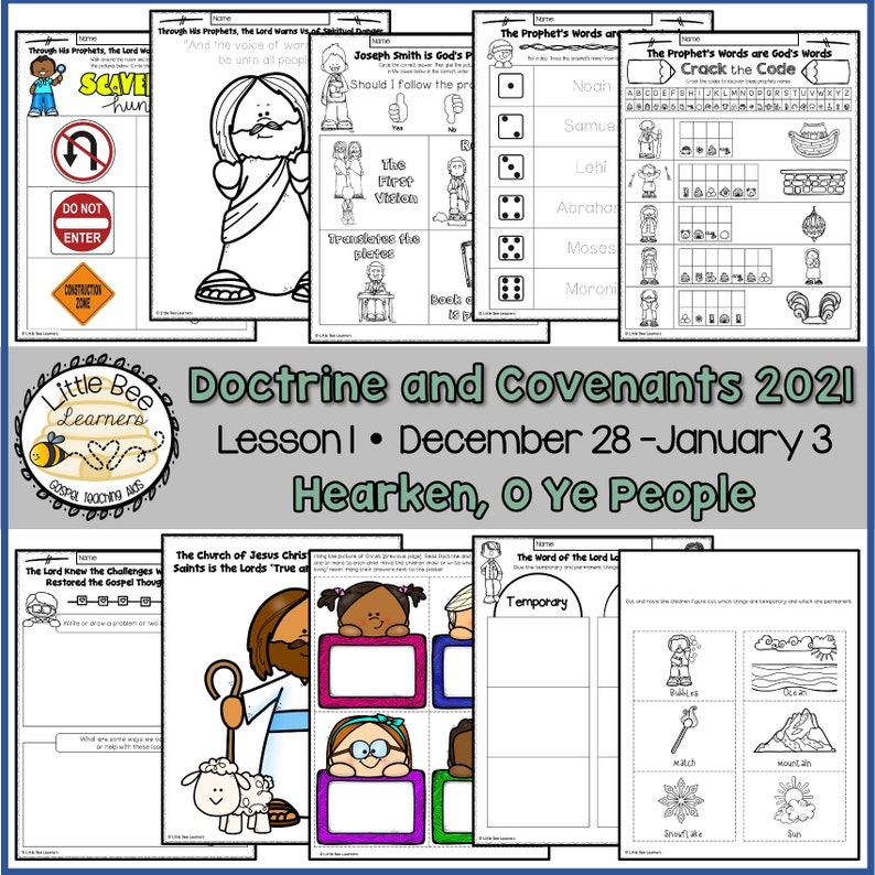 Come Follow Me 2021 FULL-YEAR BUNDLE Doctrine and Covenants - Etsy Canada