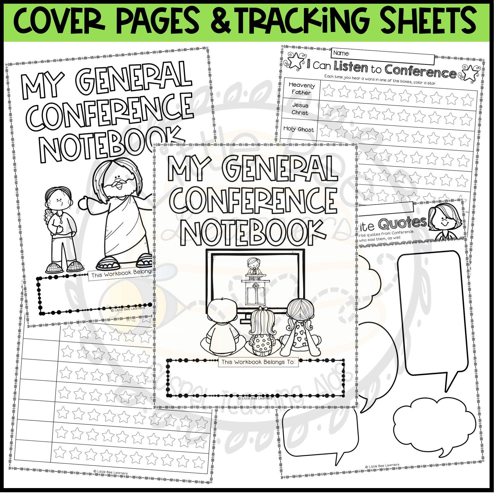 General Conference Packet for Senior Primary - Etsy