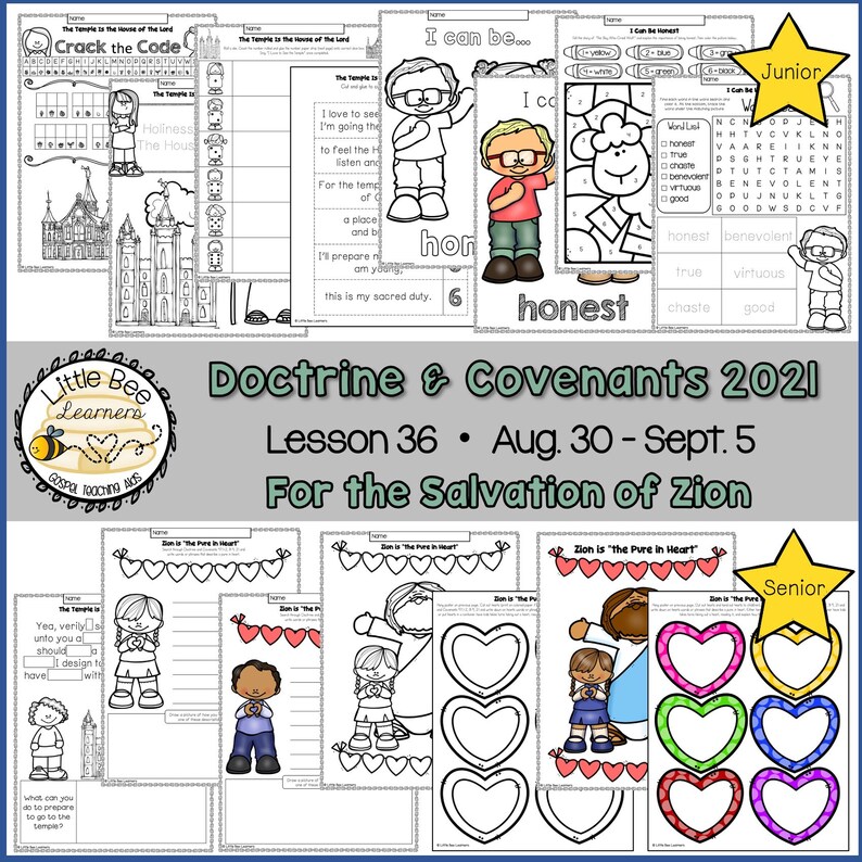 Come Follow Me 2021 Lesson 36 Doctrine and Covenants - Etsy