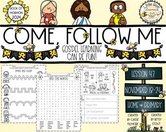 Come Follow Me Primary 2024 TODDLER: Book of Mormon Lesson 47 Nov 18-24 ...