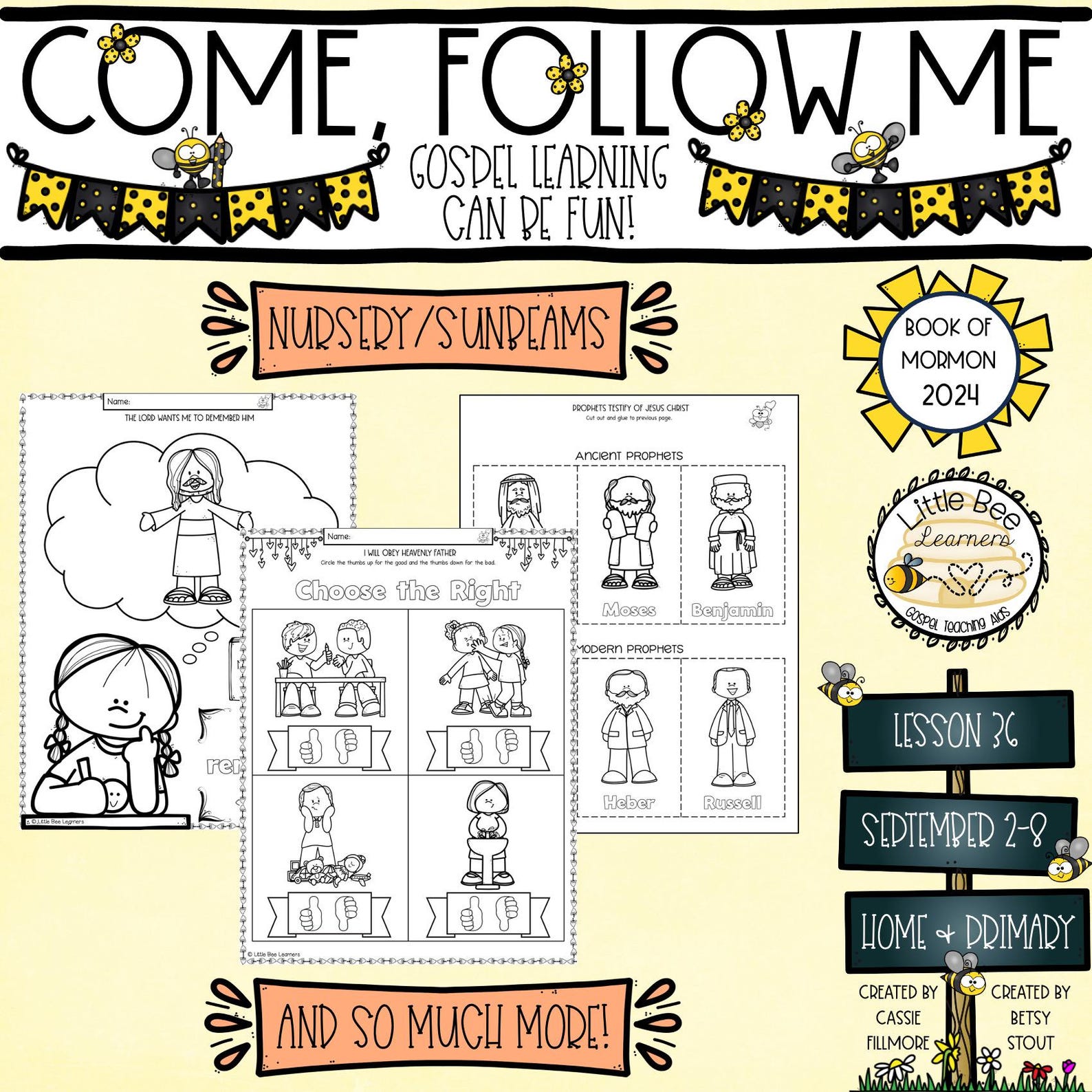 Come, Follow Me 2024 - September Bundle - Book of Mormon - Primary and ...