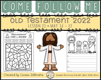 Come Follow Me Primary 2022 TODDLER: Old Testament Lesson 10 February ...