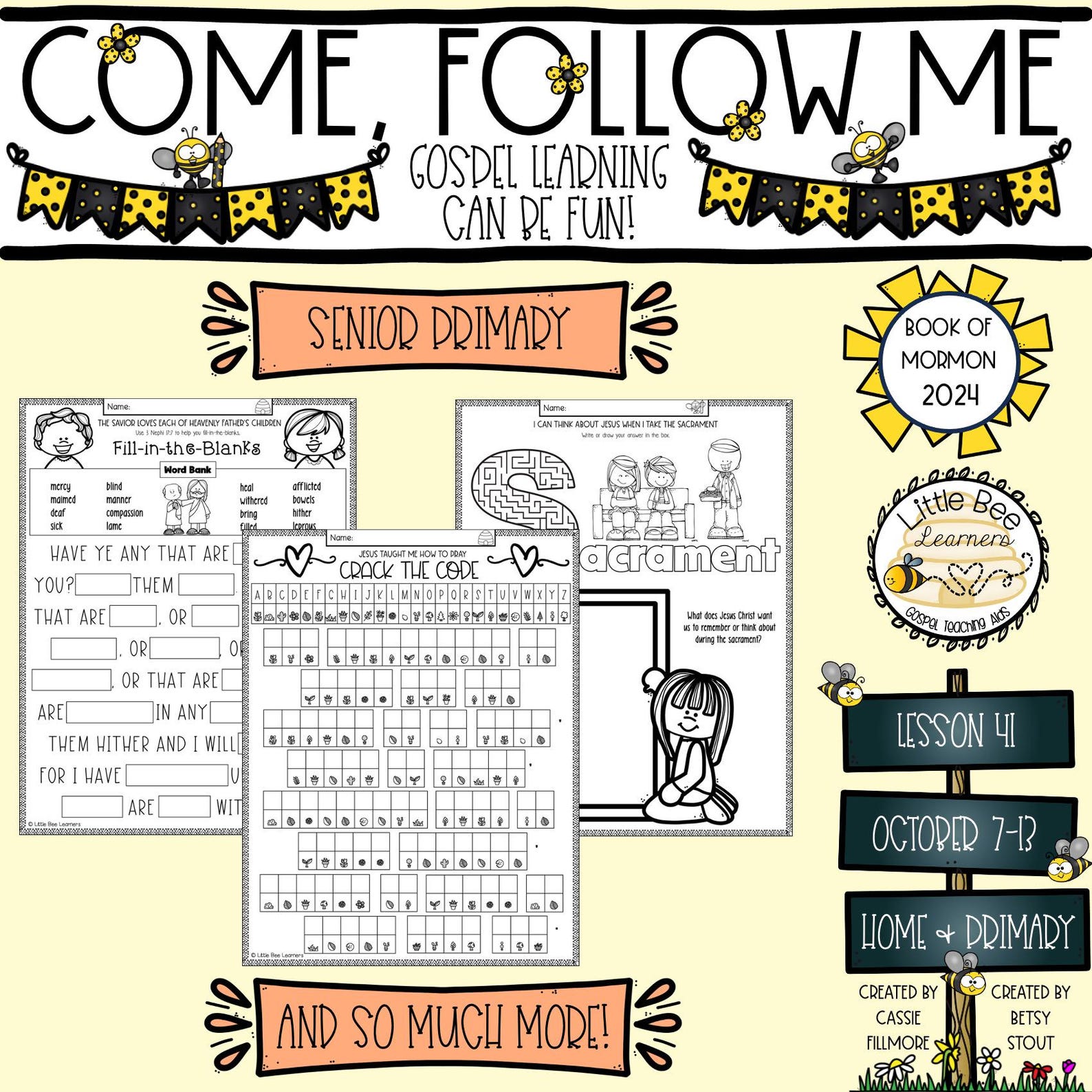 Come, Follow Me 2024 - October Bundle - Book of Mormon - Primary and ...