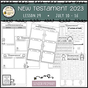 Come, Follow Me 2023 July Bundle New Testament Primary and Family - Etsy