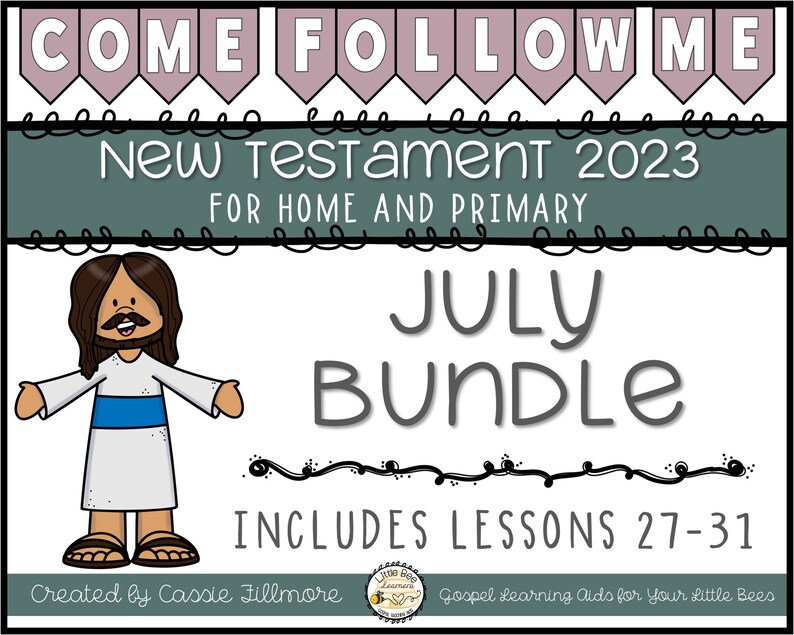 Come, Follow Me 2023 July Bundle New Testament Primary and Family - Etsy