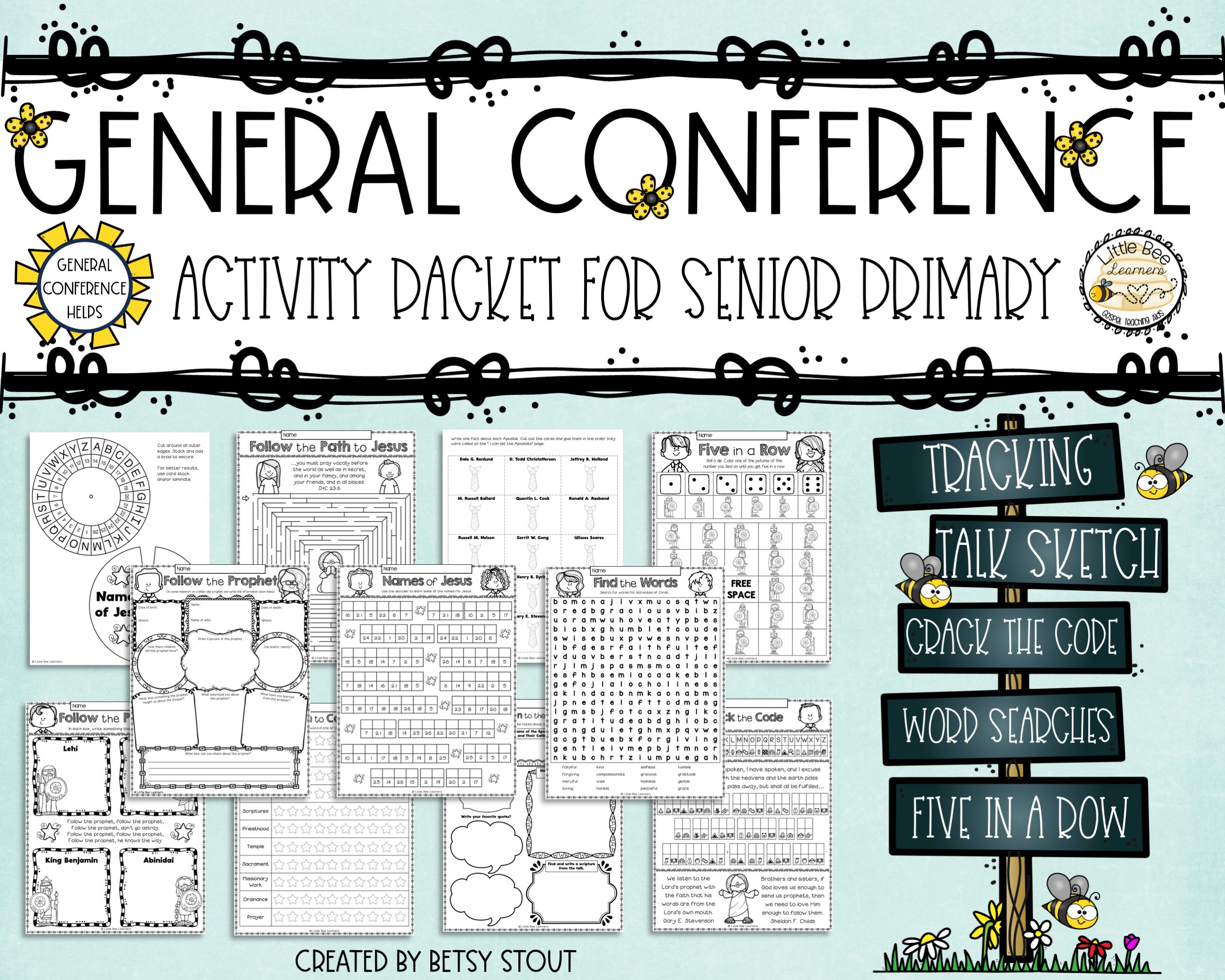 General Conference Packet for Senior Primary - Etsy