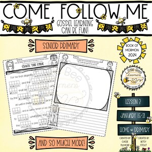 Come, Follow Me 2024 - January Bundle - Book of Mormon - Primary and ...