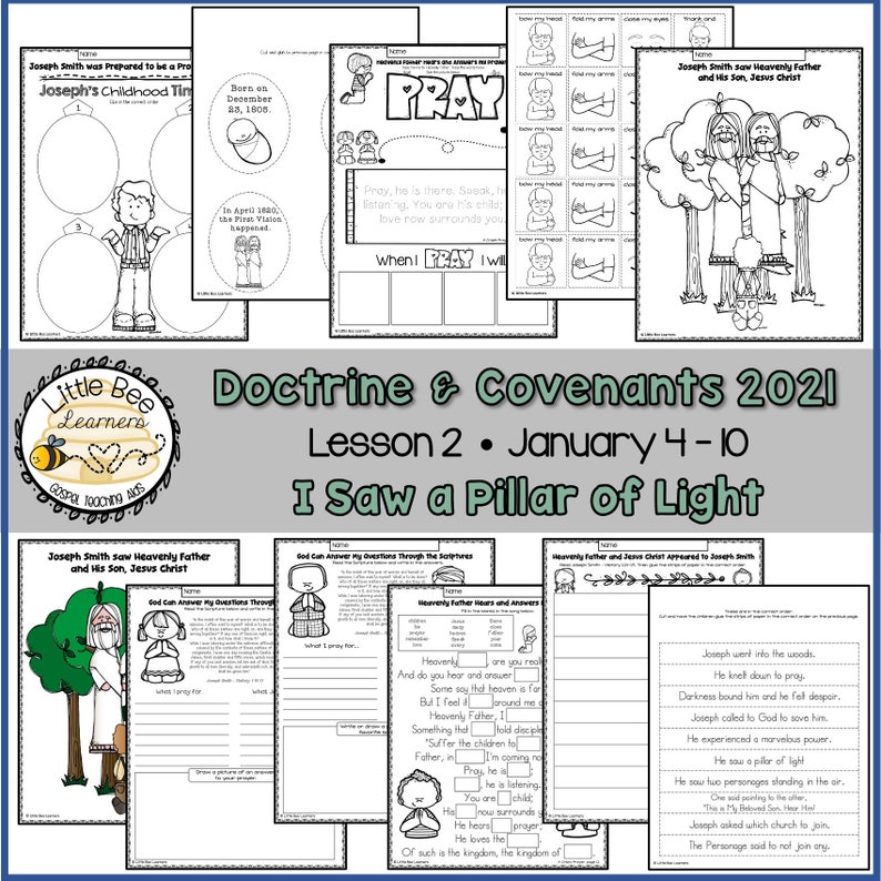 Come Follow Me 2021 FULL-YEAR BUNDLE Doctrine and Covenants - Etsy Canada