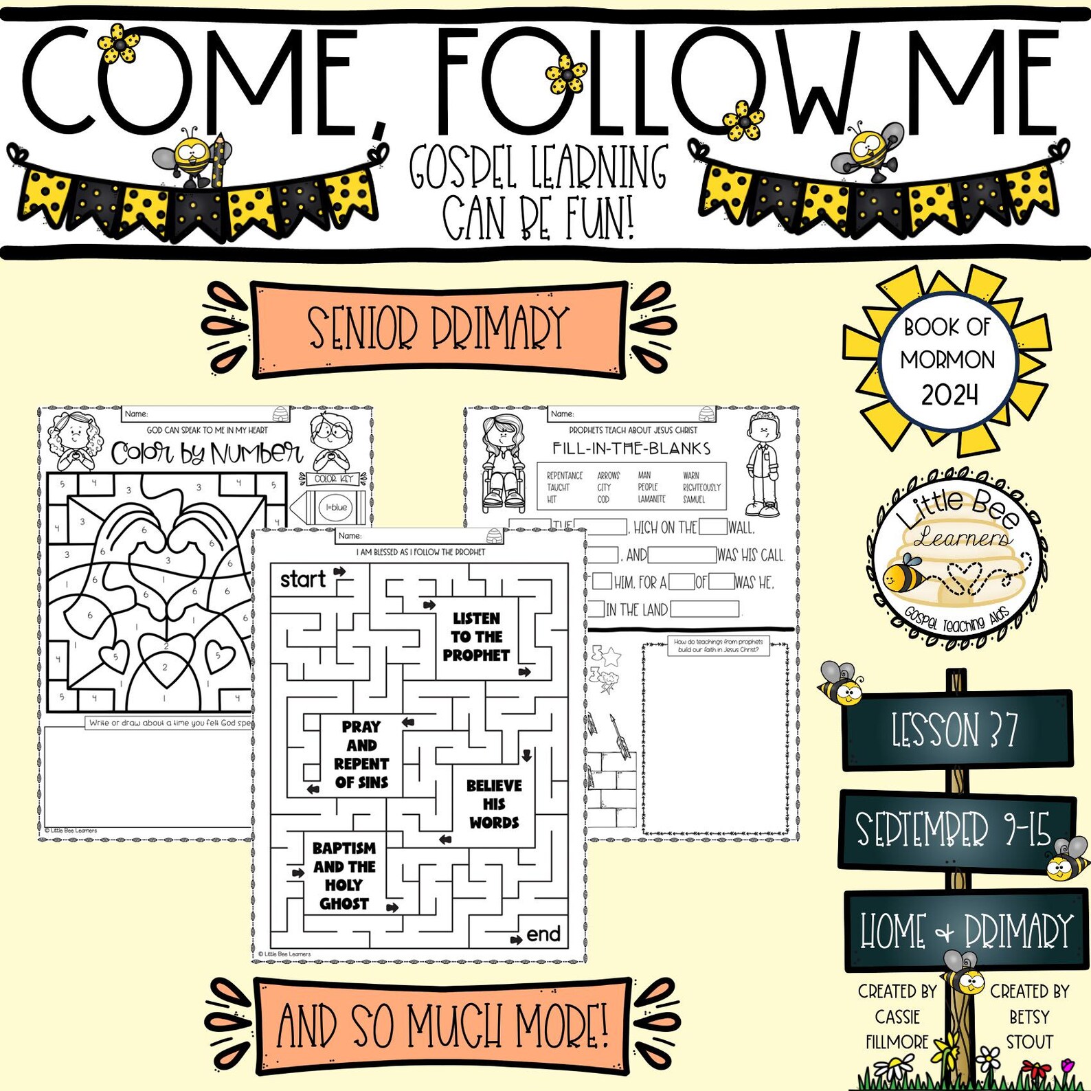 Come, Follow Me 2024 - September Bundle - Book of Mormon - Primary and ...