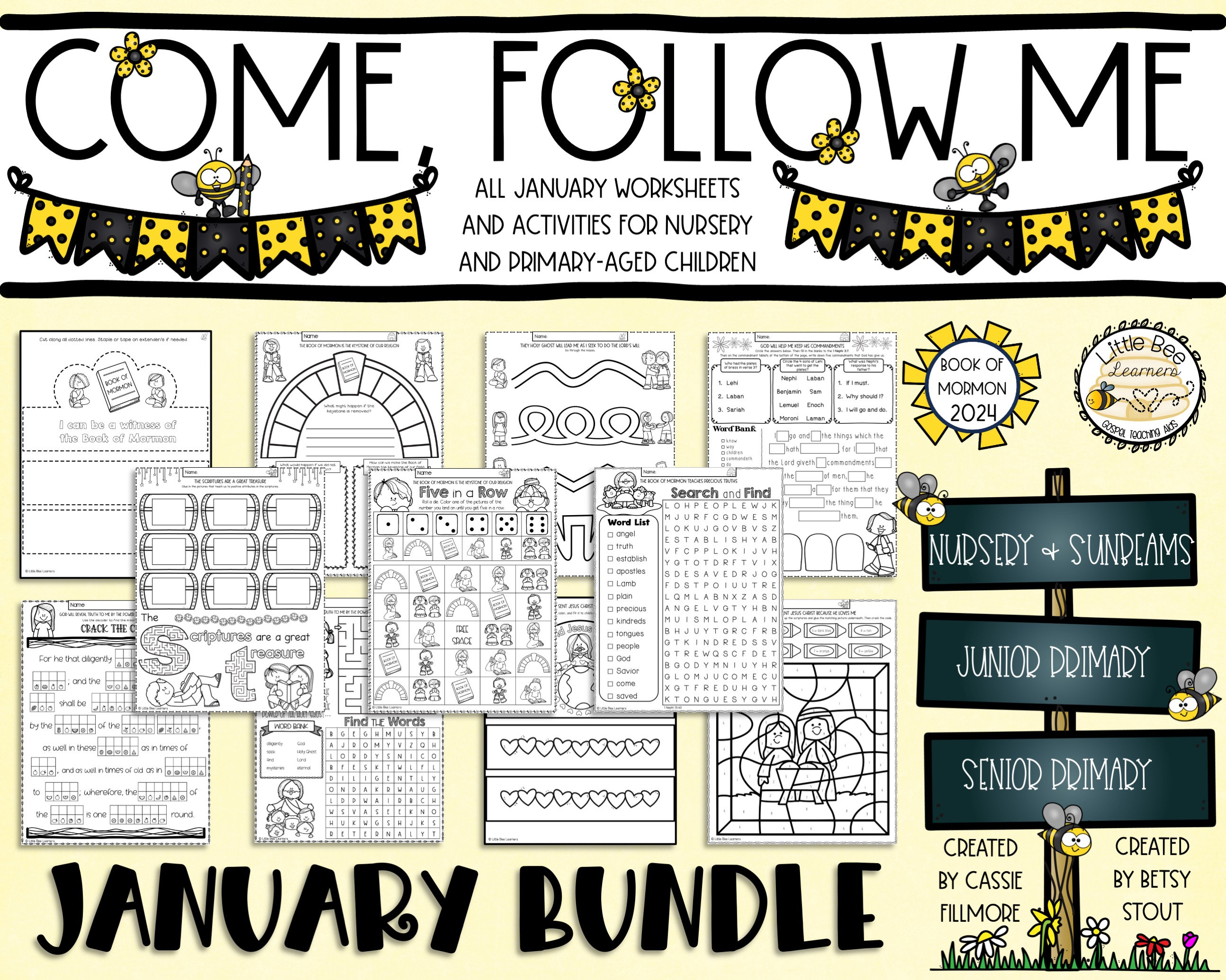 Come, Follow Me 2024 - January Bundle - Book of Mormon - Primary and ...