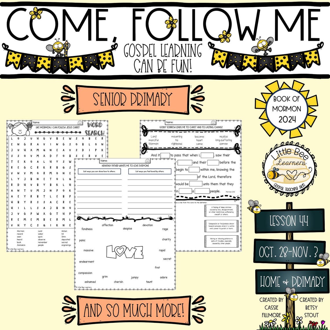 Come, Follow Me 2024 - November Bundle - Book of Mormon - Primary and Family - Etsy