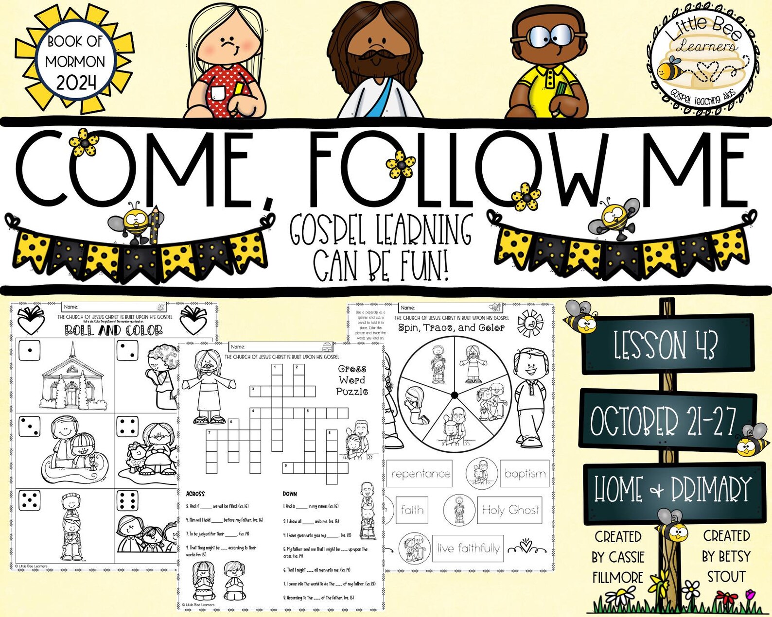 Come, Follow Me 2024 - Primary Lesson 43 - Book of Mormon - Etsy