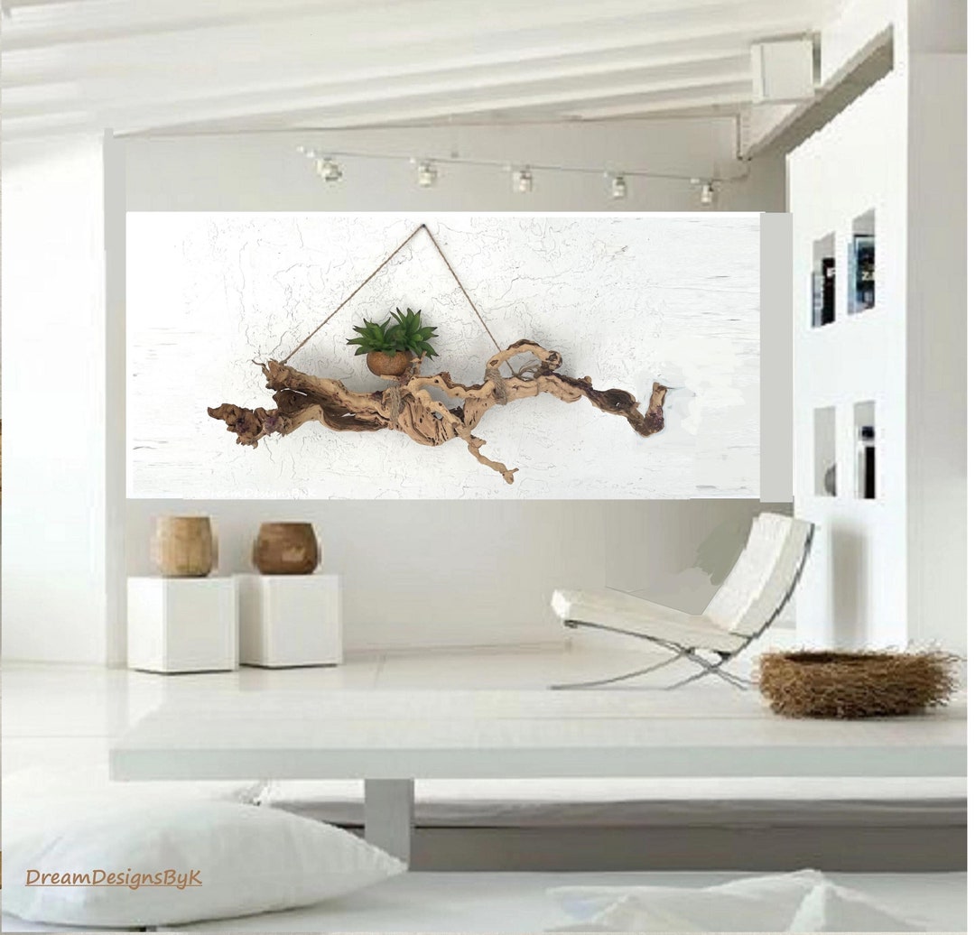 42" Driftwood Wall Art, Natural Tree Root, Drift Wood Wall Art, Large ...