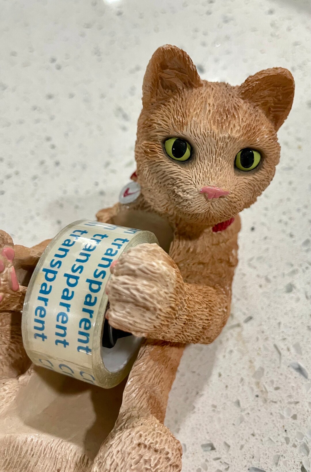 Vintage Adorable Cat Figurine Cat Tape Dispenser Cat - Etsy